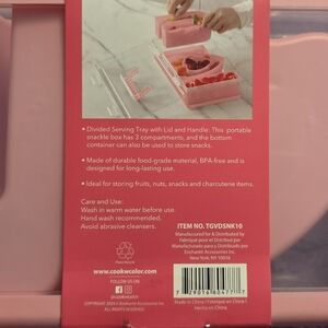 CWC | Kitchen | Cwc Pink Snack Box Set I Heart U | Poshmark